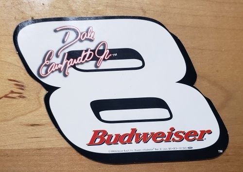 Budweiser Beer NASCAR Dale Jr Sticker